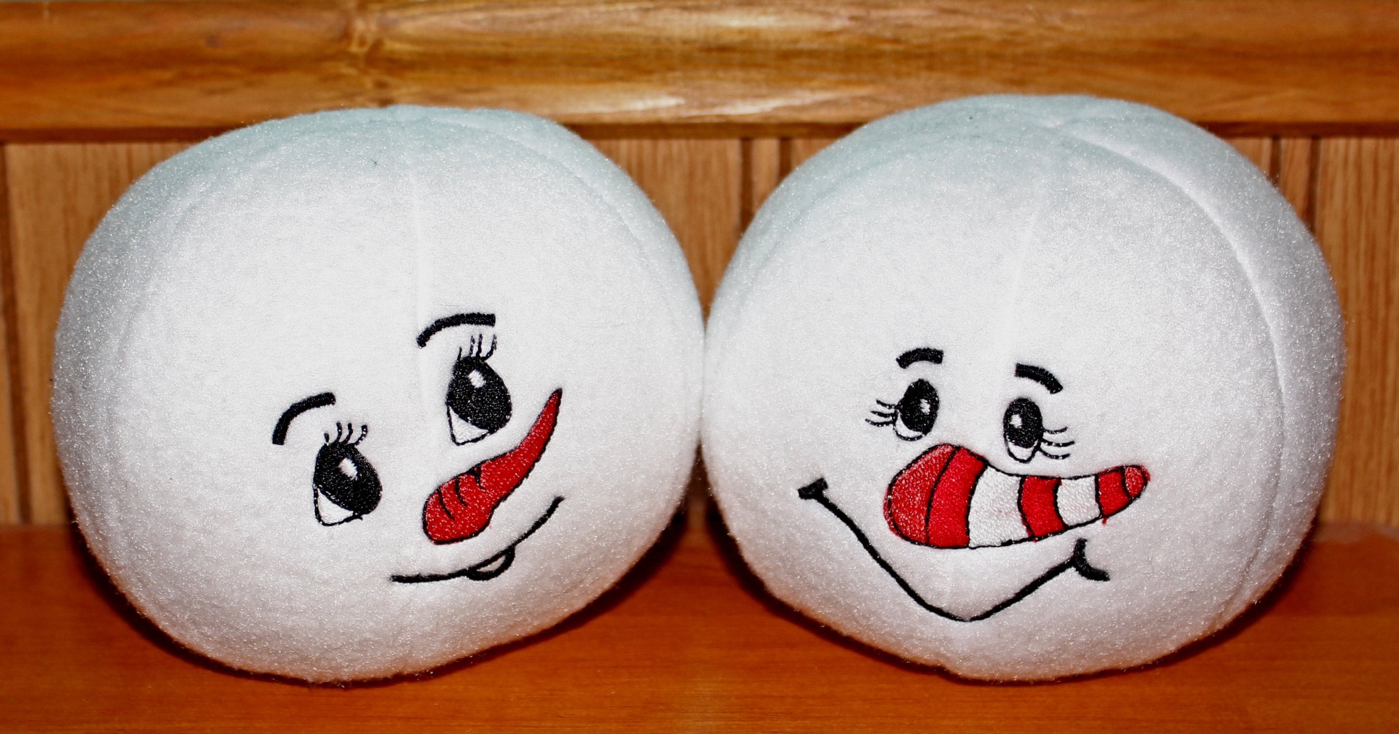 Fleece Indoor Snowball Fight Set Number 1- One Set of 6 Snowballs With ...