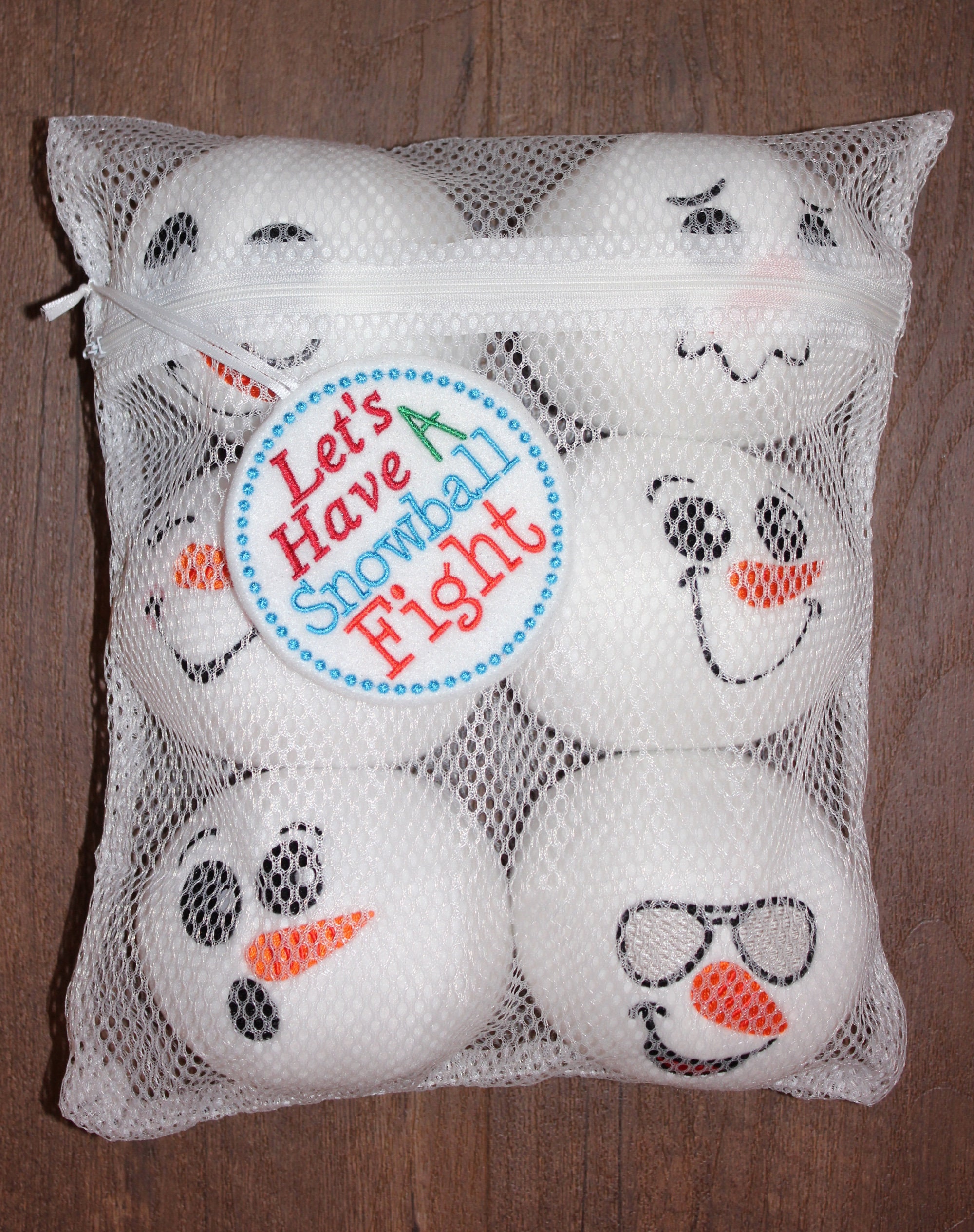 Fleece Indoor Snowball Fight Set Number 3 - One Set of 6 Snowballs With ...