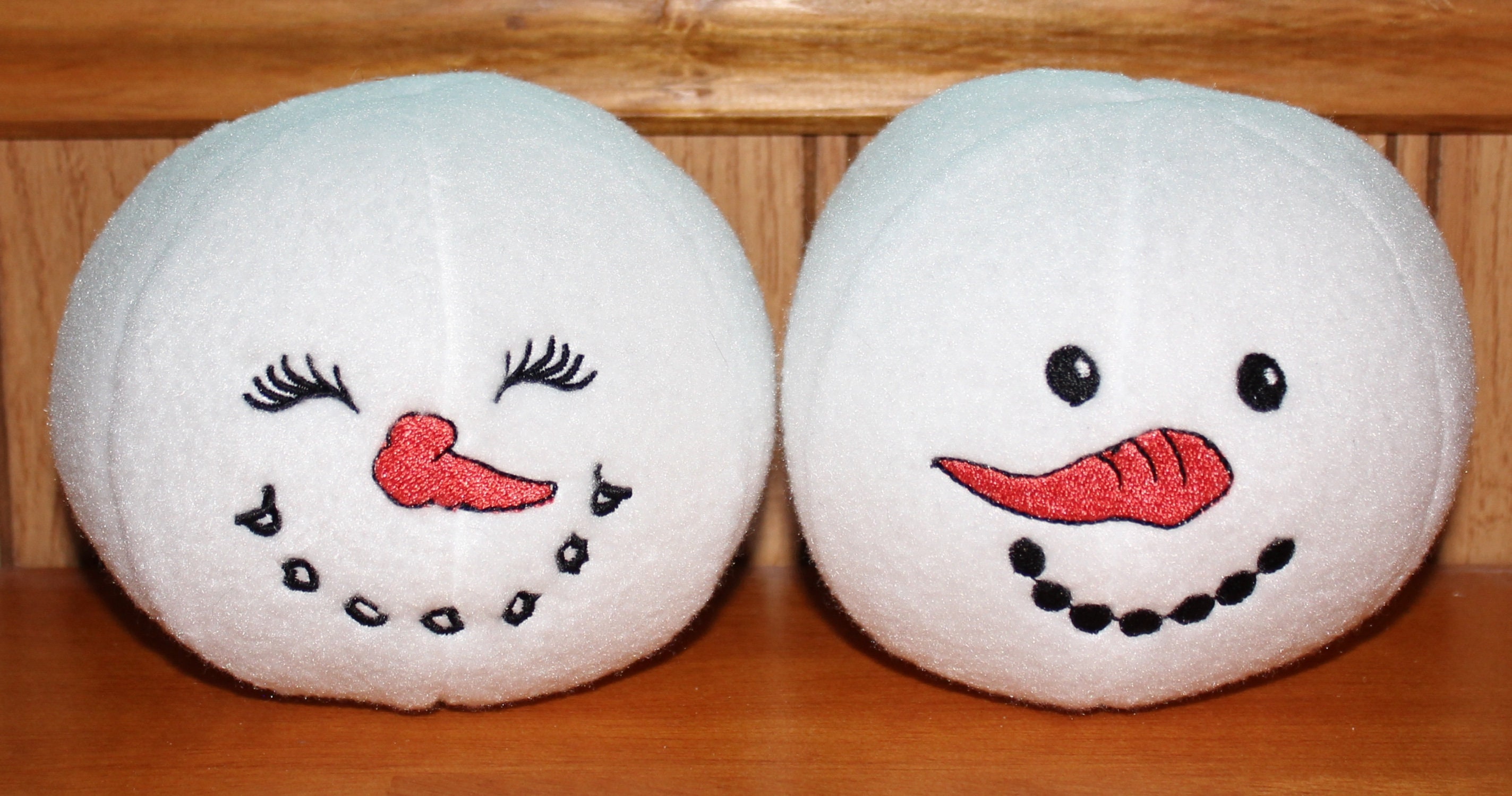 Fleece Indoor Snowball Fight Set Number 1- One Set of 6 Snowballs With ...