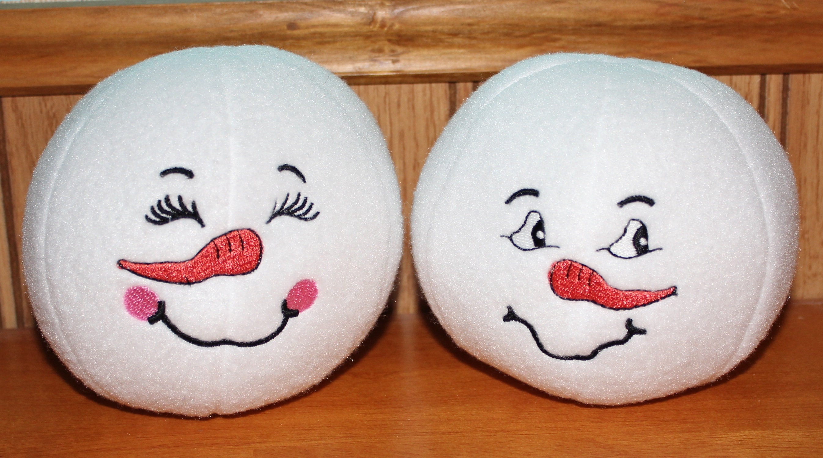 Fleece Indoor Snowball Fight Set Number 1 One Set of 6 Snowballs With ...