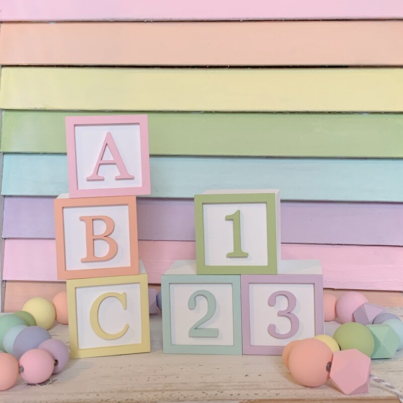 Baby Blocks Decorations - Etsy
