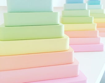 Wooden rainbow wooden stackable rainbow rainbow stacker | Etsy