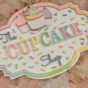 Cupcake Sign Cupcake Plaque Cupcake Decor Cake Lover Cake - Etsy