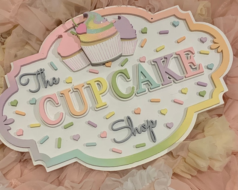 Cupcake Sign Cupcake Plaque Cupcake Decor Cake Lover Cake - Etsy
