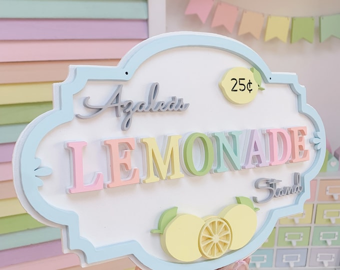 Homemade Lemonade Sign, Lemonade Plaque, Lemonade Sign, Lemonade Stand ...
