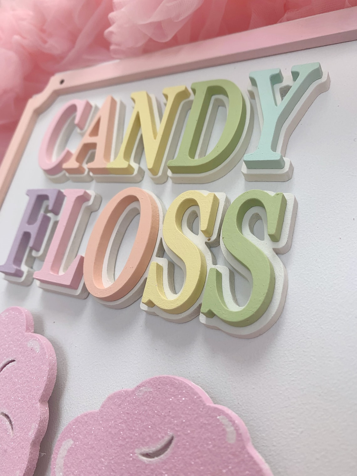 Cotton Candy Sign Candy Floss Sign Carnival Party Candyland - Etsy