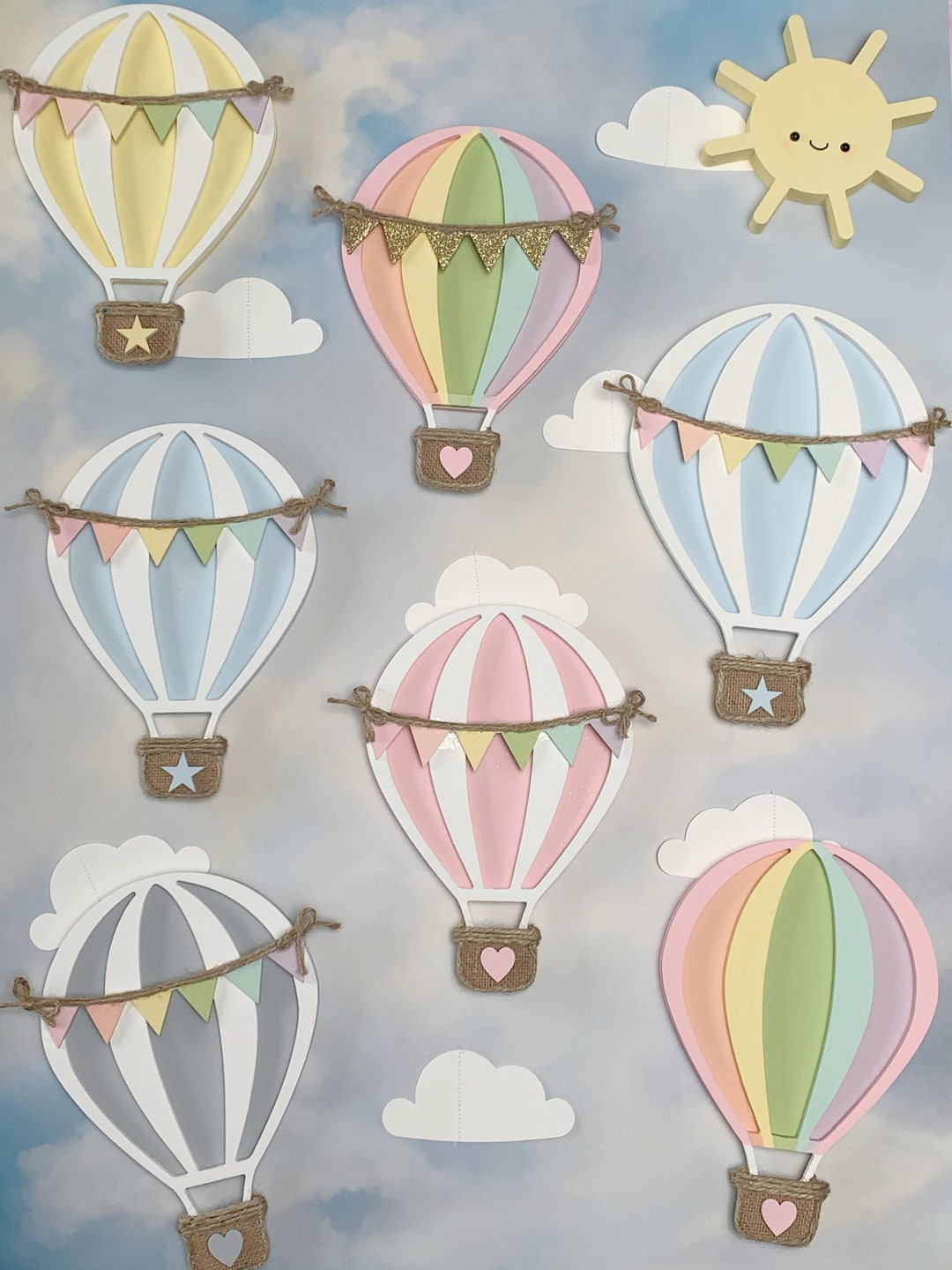 Hot Air Balloon, Hot Air Balloon Decoration, Hot Air Balloon Nursery ...