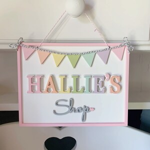 Playshop Sign, Play Shop, Playhouse Sign, Shop Sign, Children’s Shop ...