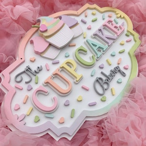 Cupcake Sign, Cupcake Plaque, Cupcake Decor, Cake Lover, Cake Shop ...