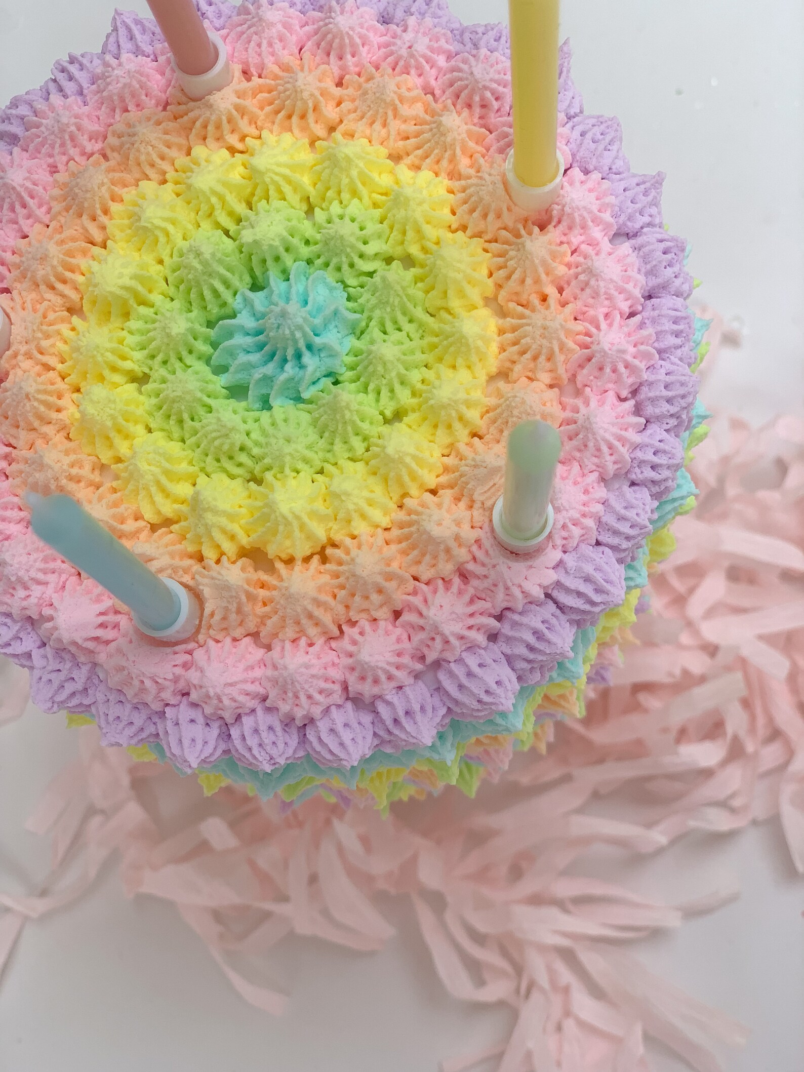 Fake Cake, Faux Cake, Fake Bakes, Rainbow Cake, Cake Prop, Birthday ...