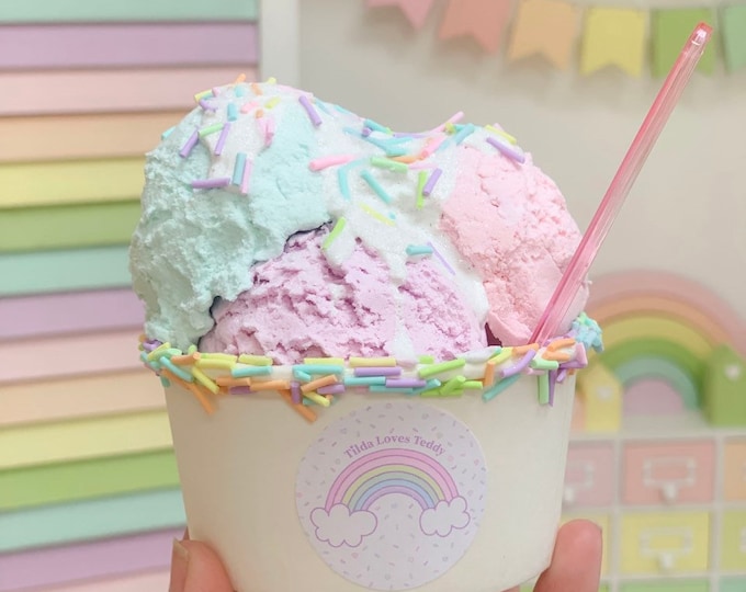 Fake Ice Cream, Artificial Ice Cream, Tiered Tray Decor,food Prop, Soft ...