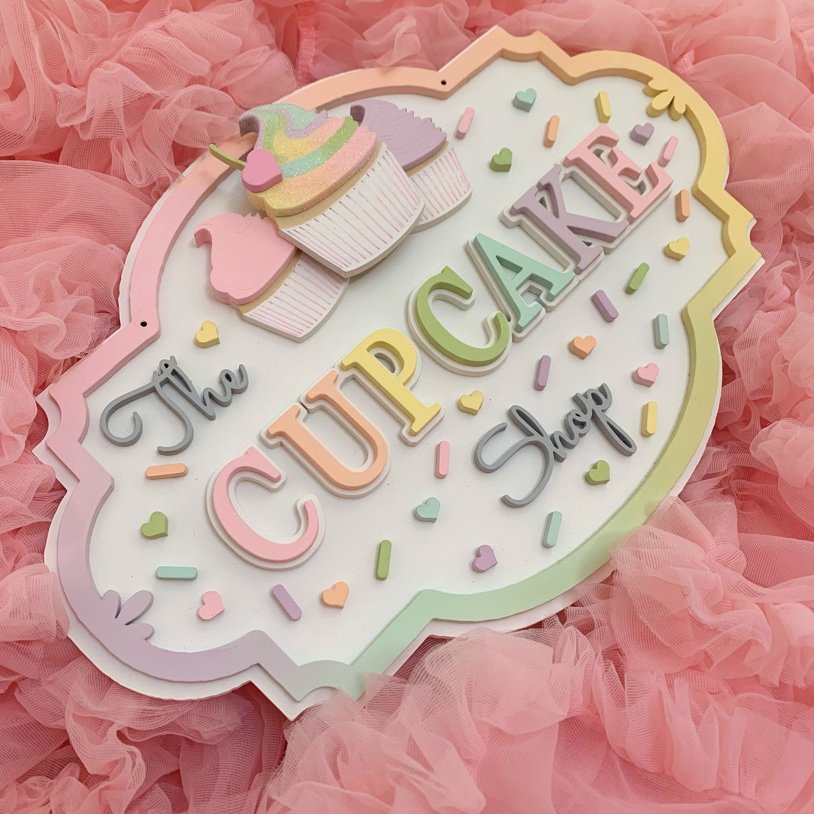 Cupcake Sign Cupcake Plaque Cupcake Decor Cake Lover Cake - Etsy