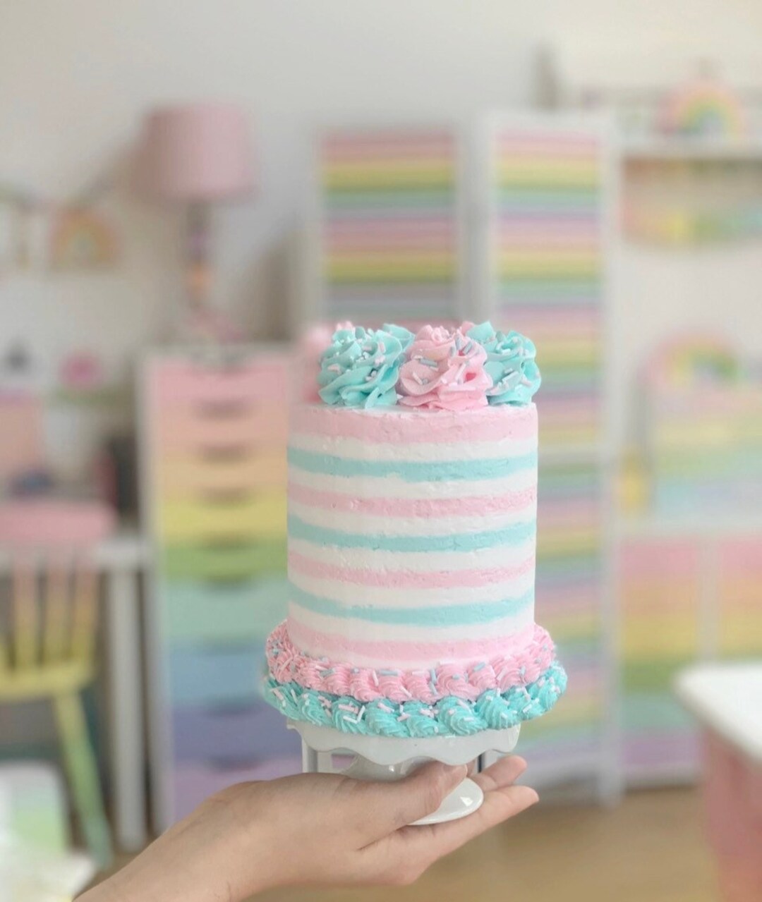 Fake Cake, Faux Cake, Fake Bakes, Pink Cake, Cake Prop, Birthday Cake ...