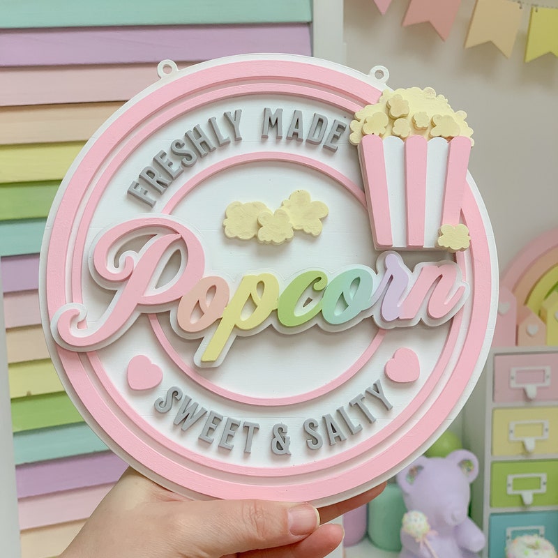 Popcorn Sign - Etsy