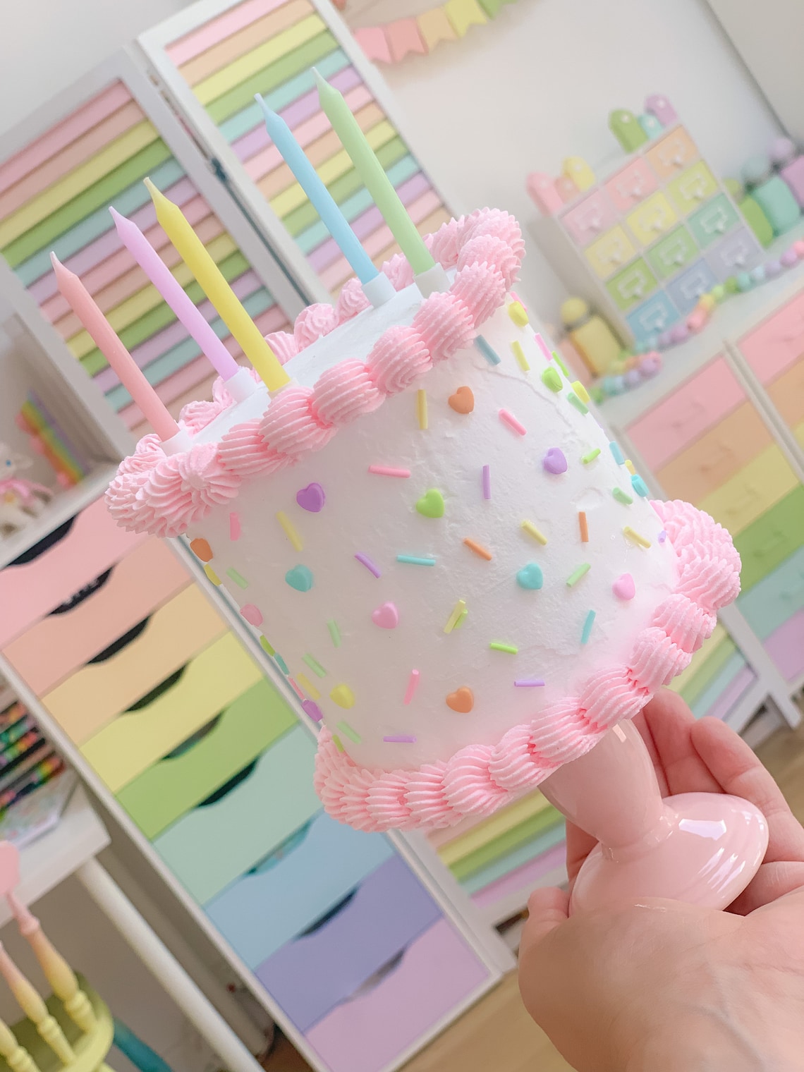 Fake Cake, Fake Bakes, Rainbow Cake, Cake Prop, Birthday Cake, Fake ...