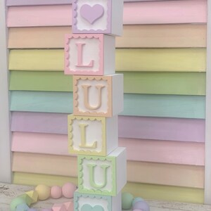 Name Blocks, Alphabet Blocks, Baby Blocks, Baby Blocks Gift ...