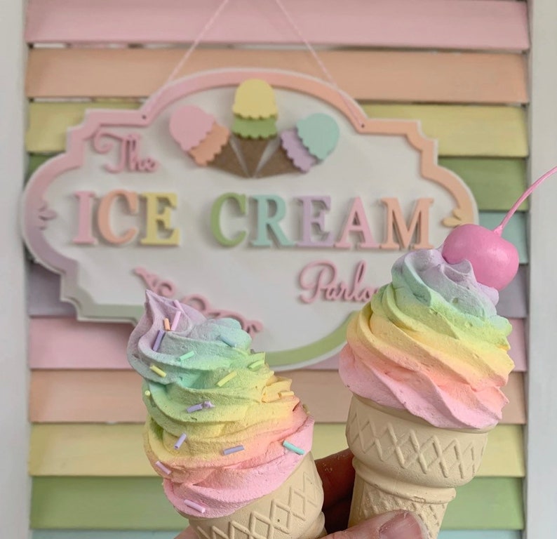 Ice Cream Parlour Sign Ice Cream Sign Ice Cream Shop Sign - Etsy