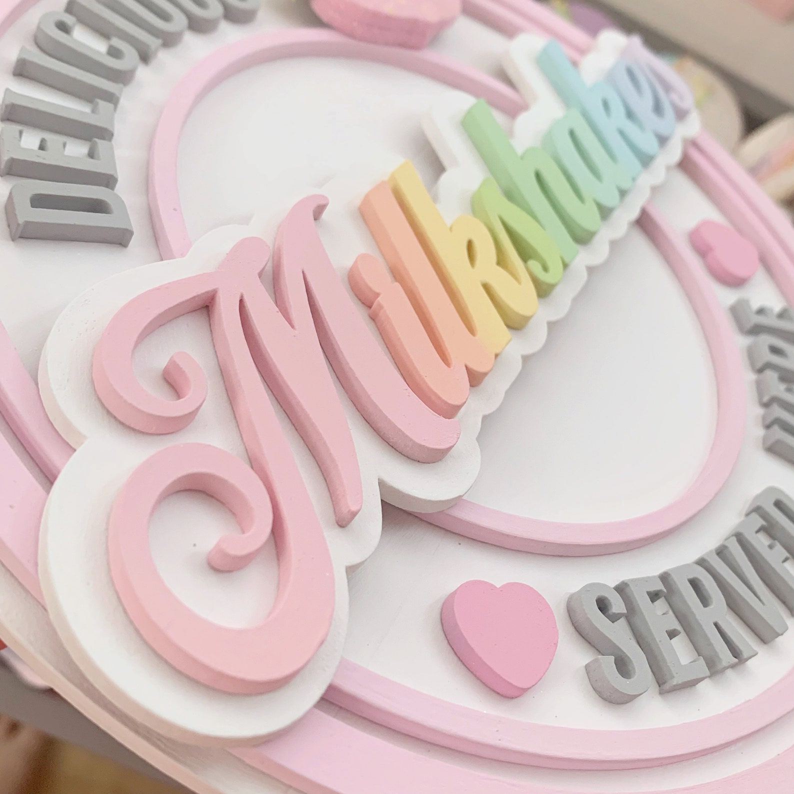 Milkshake Sign Milkshake Party Milkshake Plaque Milkshake - Etsy