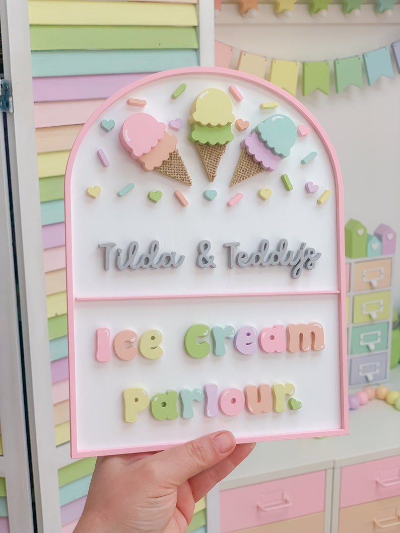 Ice Cream Parlour Sign, Ice Cream Sign, Ice Cream Shop Sign, Ice Cream ...