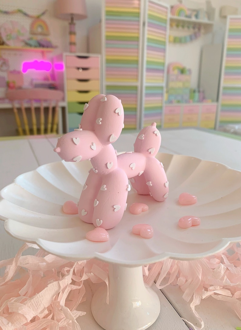 Balloon Dog Decor, Balloon Dog Ornament, Balloon Dog, Pastel Balloon ...