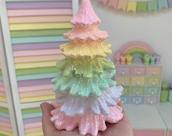 Rainbow Christmas Tree, Rainbow Tree, Pastel Tree, Rainbow Christmas ...