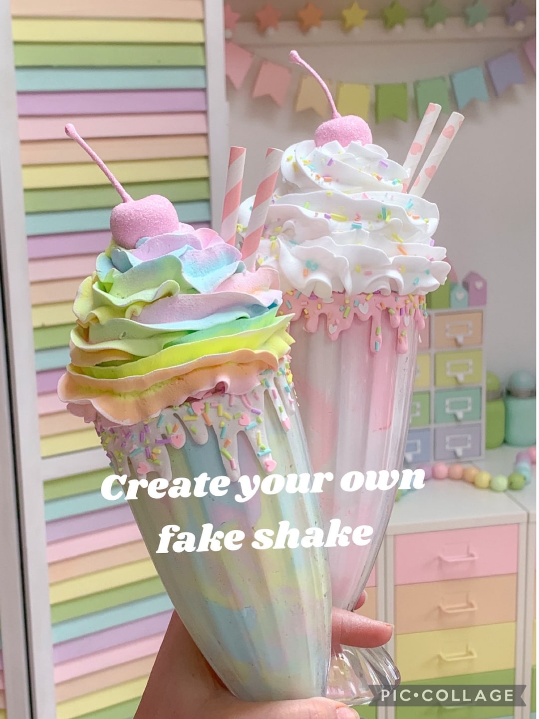 Create Your Own Fake Shake, Rainbow Milkshake, Fake Bakes, Fake Food ...