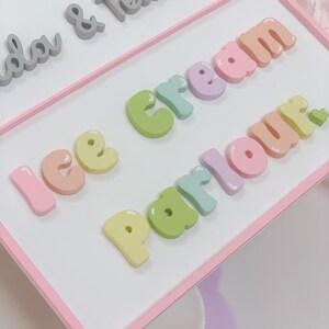 Ice Cream Parlour Sign, Ice Cream Sign, Ice Cream Shop Sign, Ice Cream ...