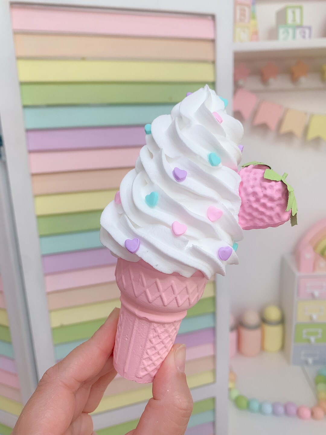 Fake Ice Cream, Artificial Ice Cream, Ice Cream Shelfie, Ice Cream Gift ...