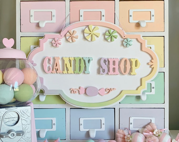 Candy Shop Sign Play Shop Sign Sweet Shop Sign | Etsy