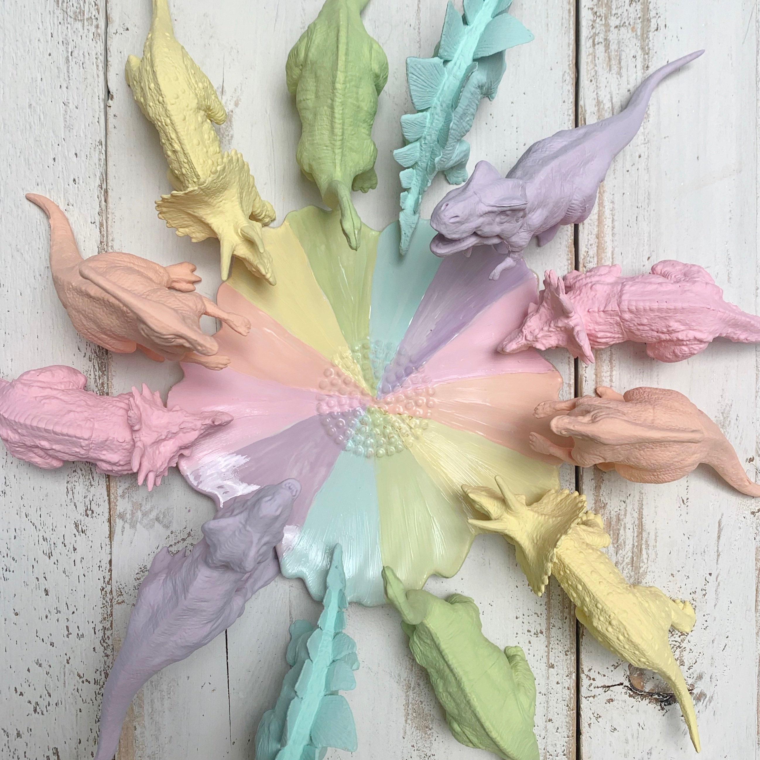 Dinosaur Dinosaur Decoration Rainbow Dinosaur T. Rex | Etsy