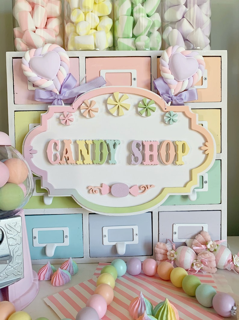 Candy Shop Sign Play Shop Sign Sweet Shop Sign - Etsy