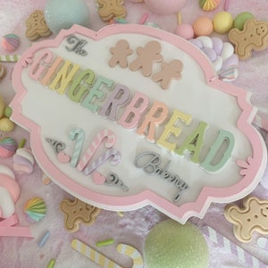 Gingerbread Bakery, Gingerbread Sign, Gingerbread Plaque, Christmas ...
