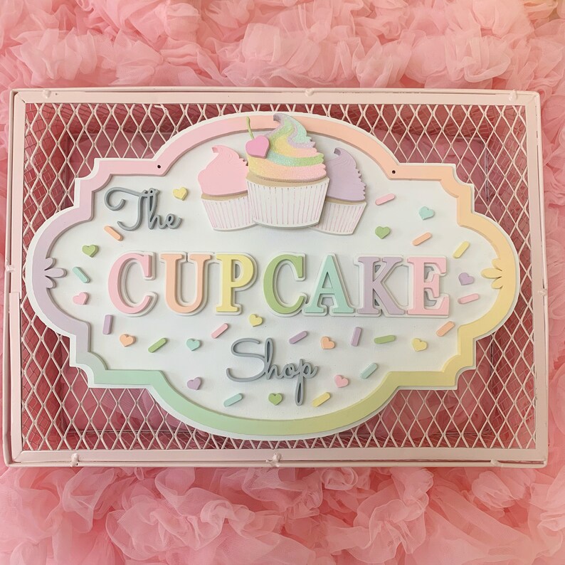 Cupcake Sign Cupcake Plaque Cupcake Decor Cake Lover Cake - Etsy