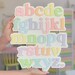 Alphabet Sign, Abc Sign, Nursery Decor, Pastel Nursery Decor, New Baby ...
