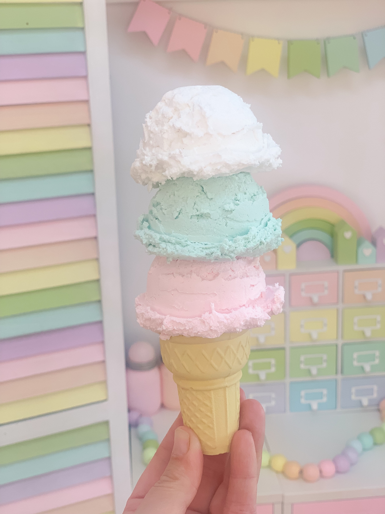 Fake Ice Cream, Artificial Ice Cream, Tiered Tray Decor,food Prop, Soft ...