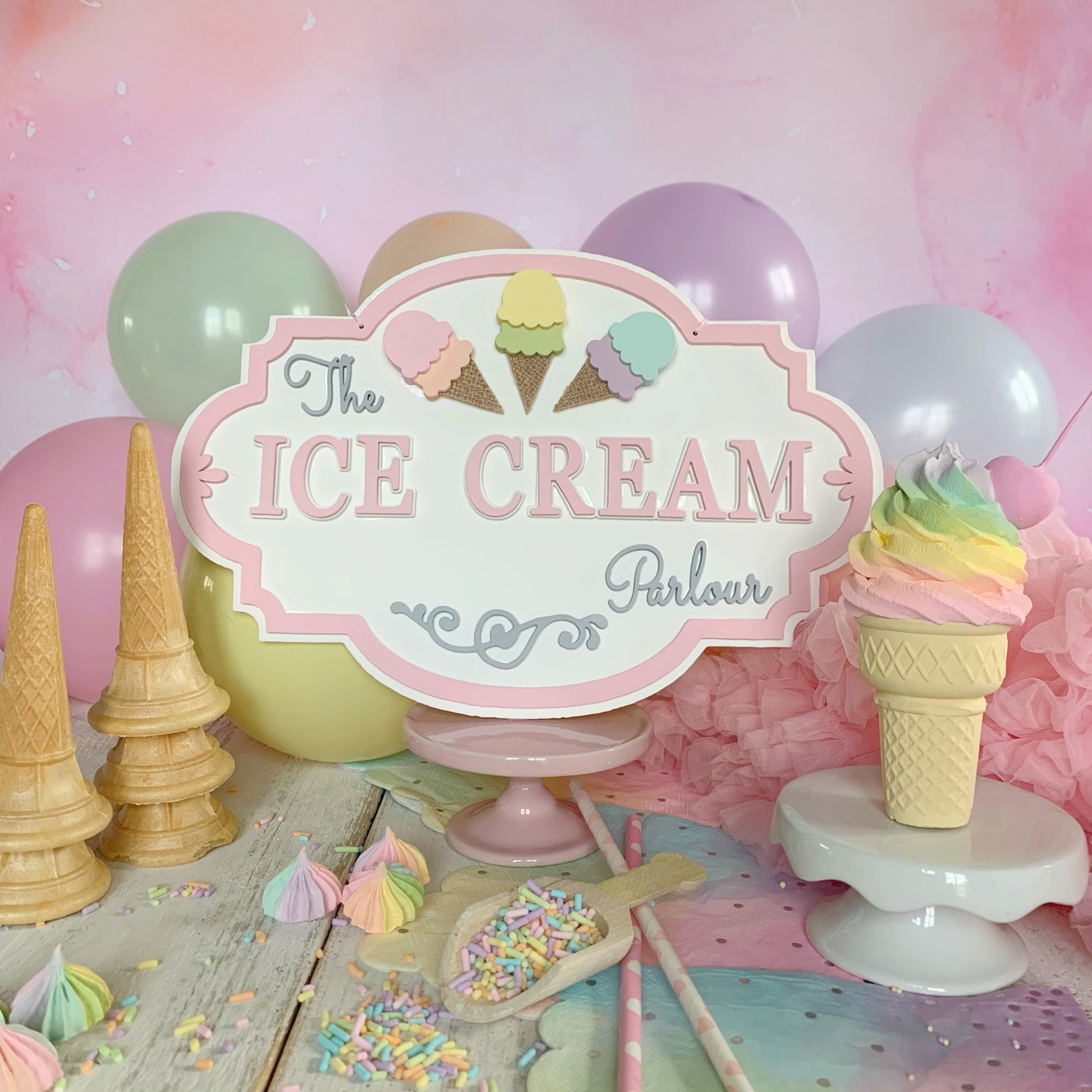 Ice Cream Parlour Sign Ice Cream Sign Ice Cream Shop Sign - Etsy