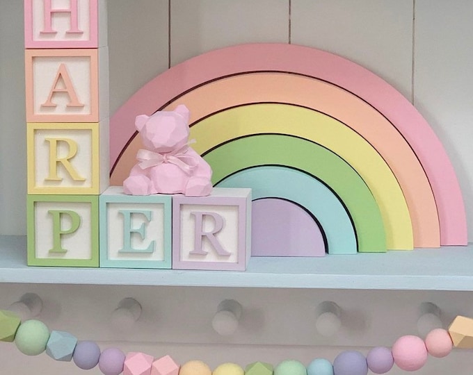 Name Blocks Alphabet Blocks Blocks Letter Blocks - Etsy