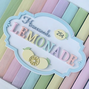 Homemade Lemonade Sign, Lemonade Plaque, Lemonade Sign, Lemonade Stand ...