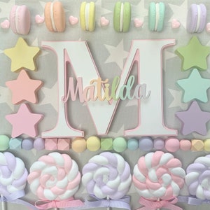 Wooden Letter, Wooden Name, Freestanding Letter, Personalised Nursery ...