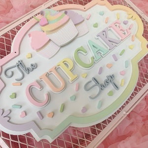Cupcake Sign Cupcake Plaque Cupcake Decor Cake Lover Cake - Etsy