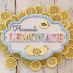 Homemade Lemonade Sign, Lemonade Plaque, Lemonade Sign, Lemonade Stand ...