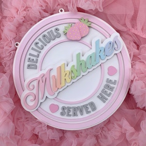 Milkshake Sign, Milkshake Party, Milkshake Plaque, Milkshake Theme ...