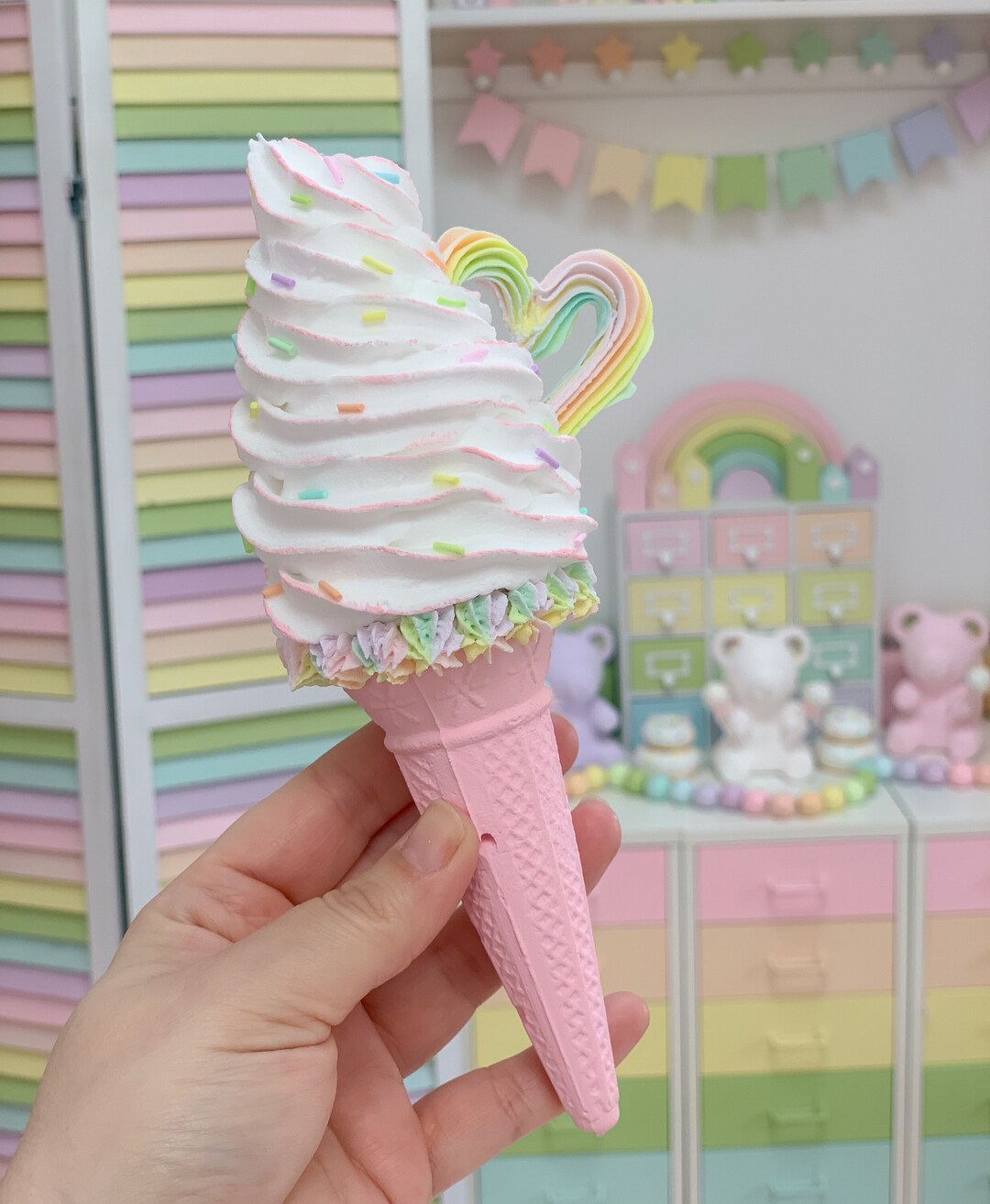 Fake Ice Cream, Artificial Ice Cream, Tiered Tray Decor, Food Prop ...