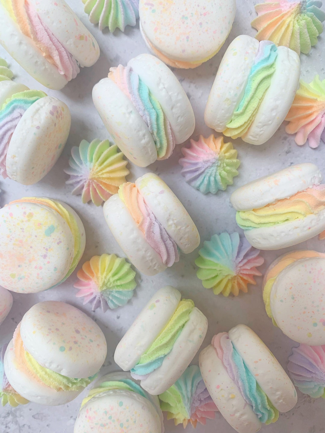 Rainbow Macarons, Fake Macaroons , Faux Macaroon, Artificial Macaroons ...
