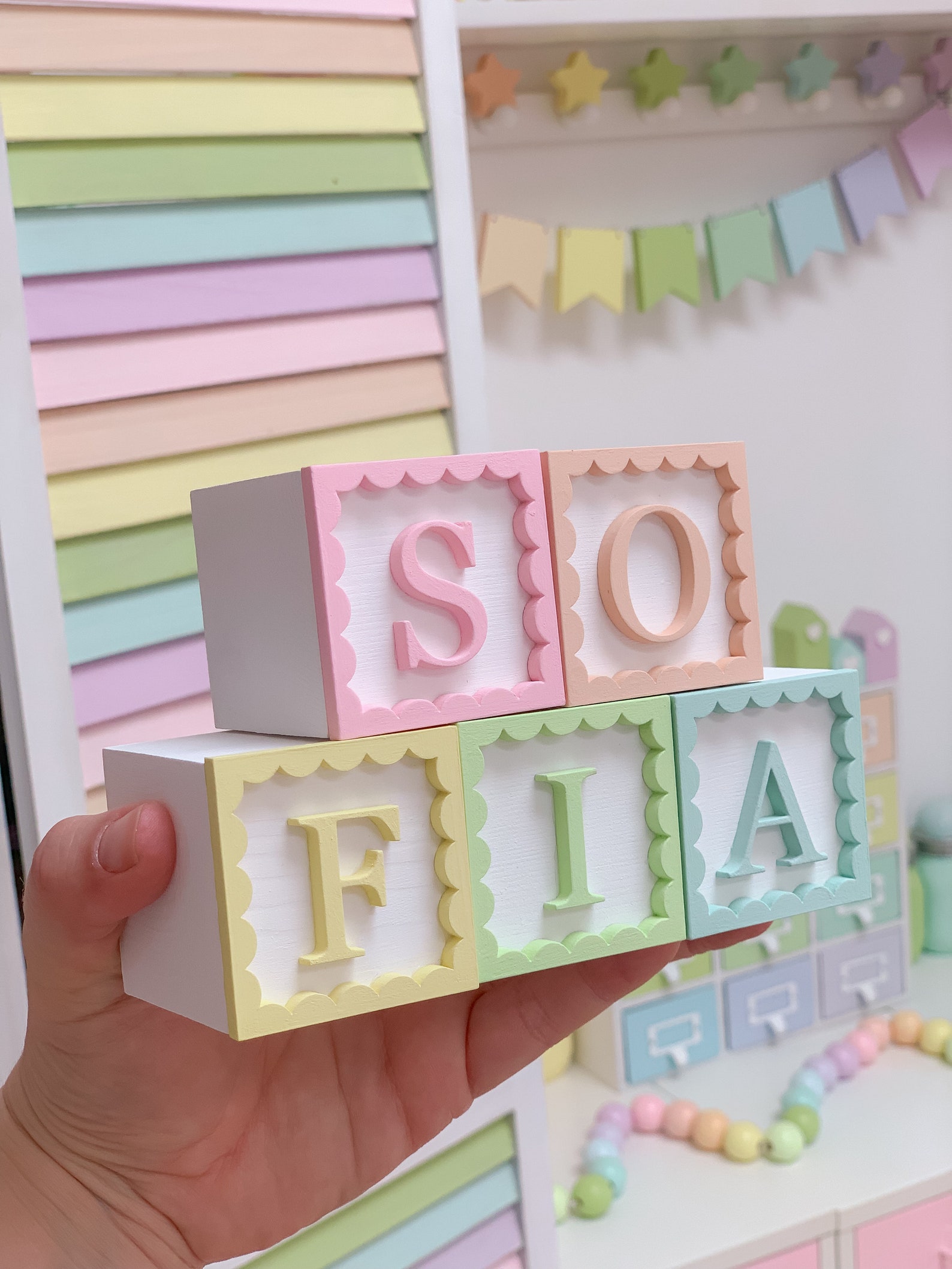 Name Blocks, Alphabet Blocks, Baby Blocks, Baby Blocks Gift ...