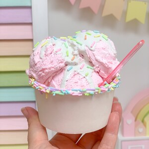 Fake Ice Cream, Artificial Ice Cream, Tiered Tray Decor,food Prop, Soft ...