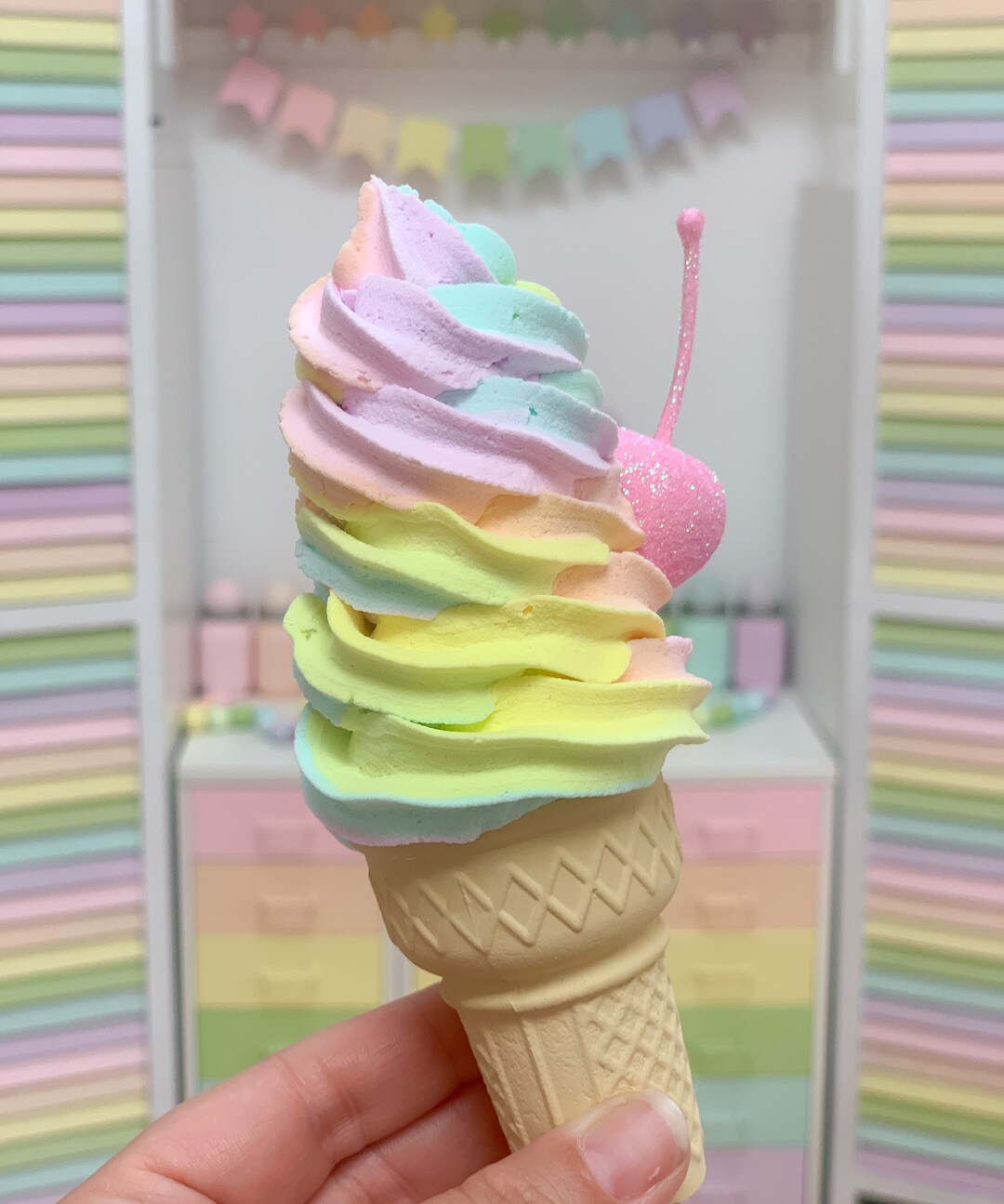 Fake Ice Cream, Artificial Ice Cream, Tiered Tray Decor, Food Prop ...