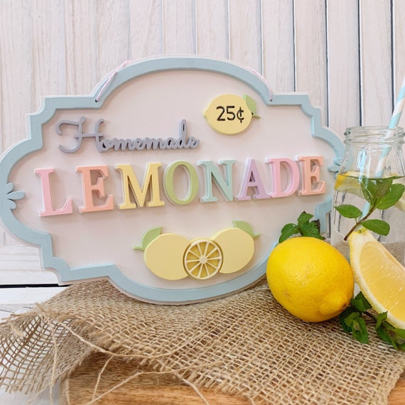 Homemade Lemonade Stand Signs