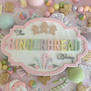 Gingerbread Bakery, Gingerbread Sign, Gingerbread Plaque, Christmas ...