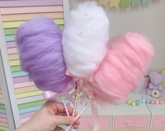 Fake Cotton Candy, Cotton Candy Centerpiece, Candy Centerpiece, Fake ...